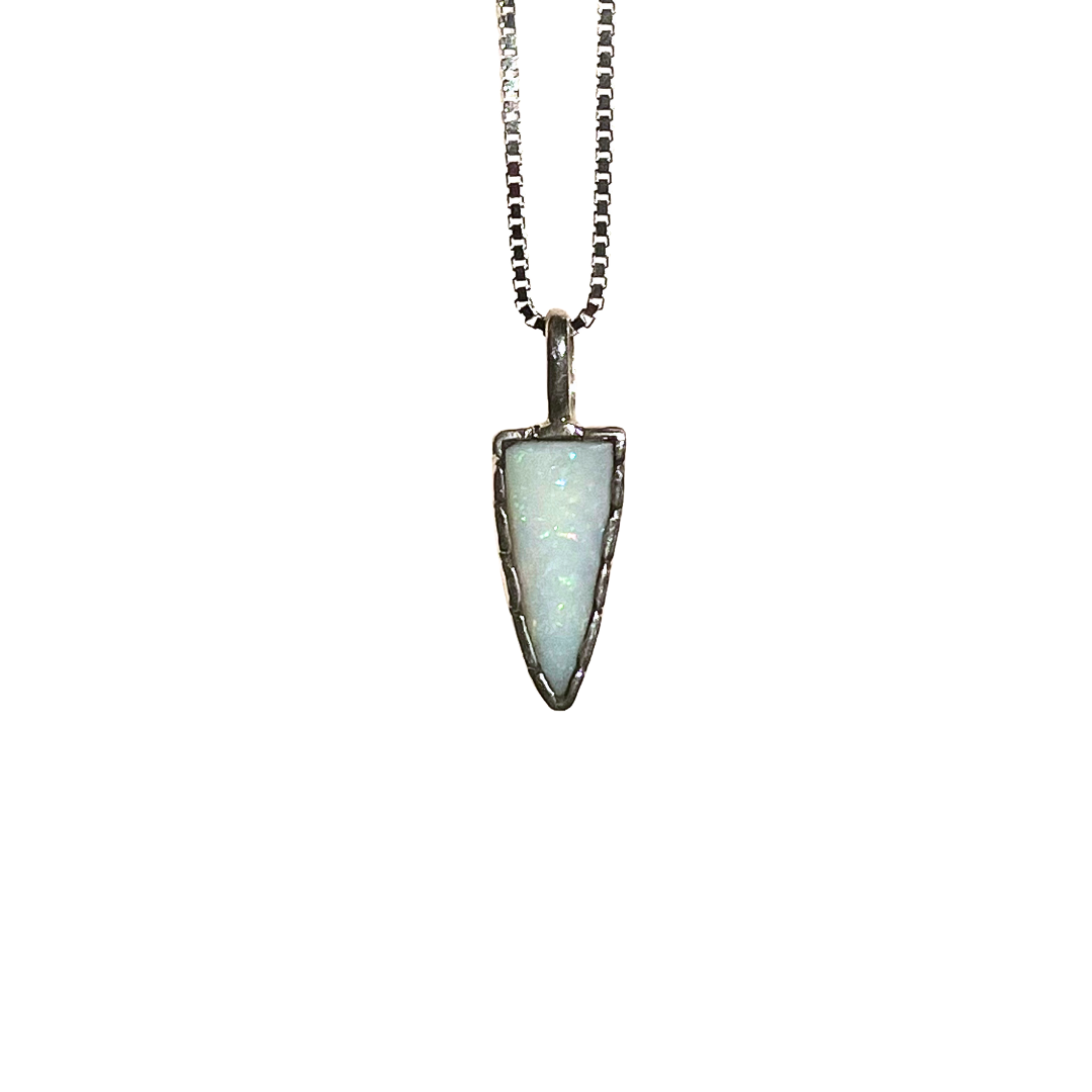 Opal Shield Necklace – SEAPONYCOUTURE